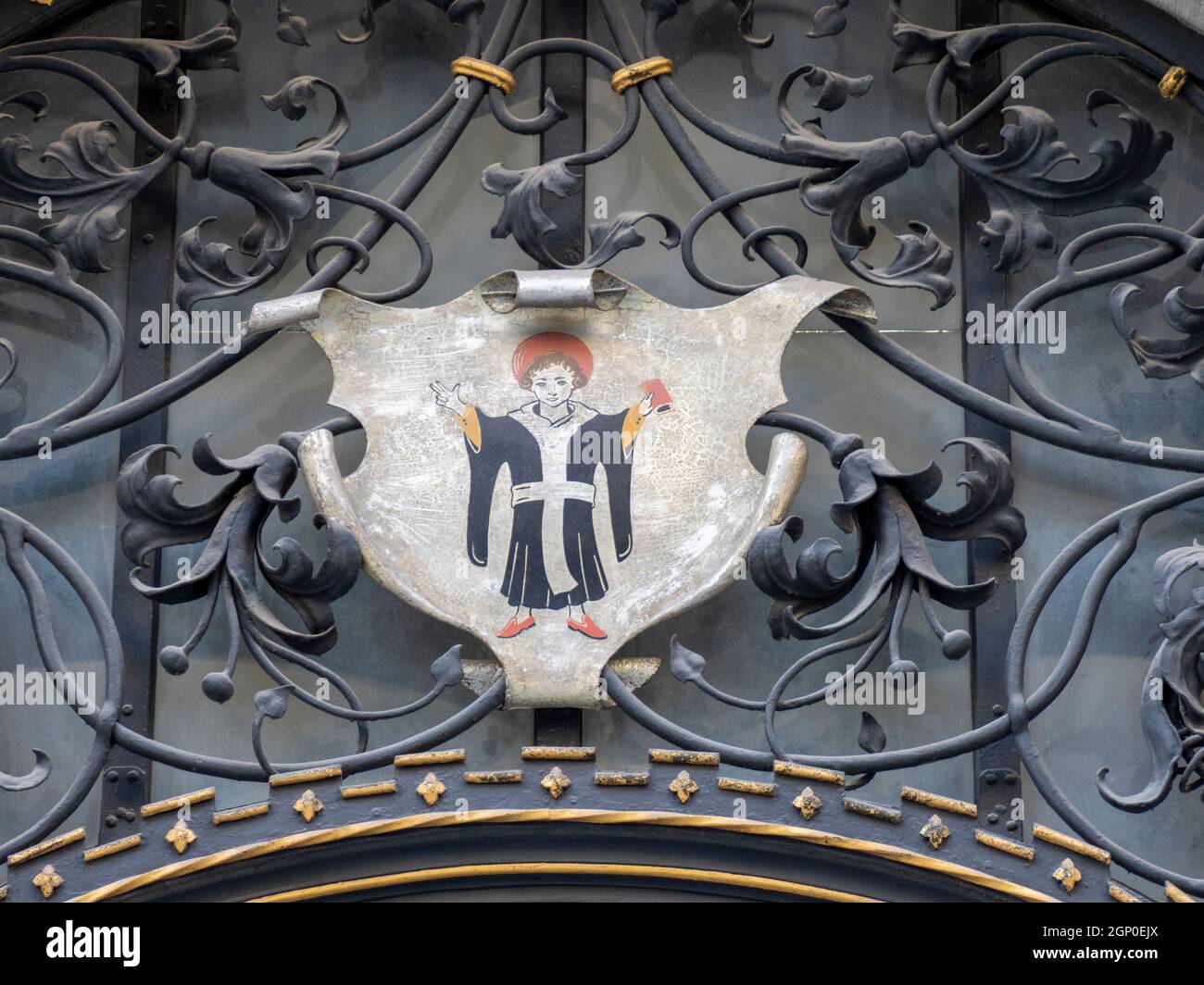 Münchner Kindl - Metallic Coat of Arms of Munich at New City Hall ...