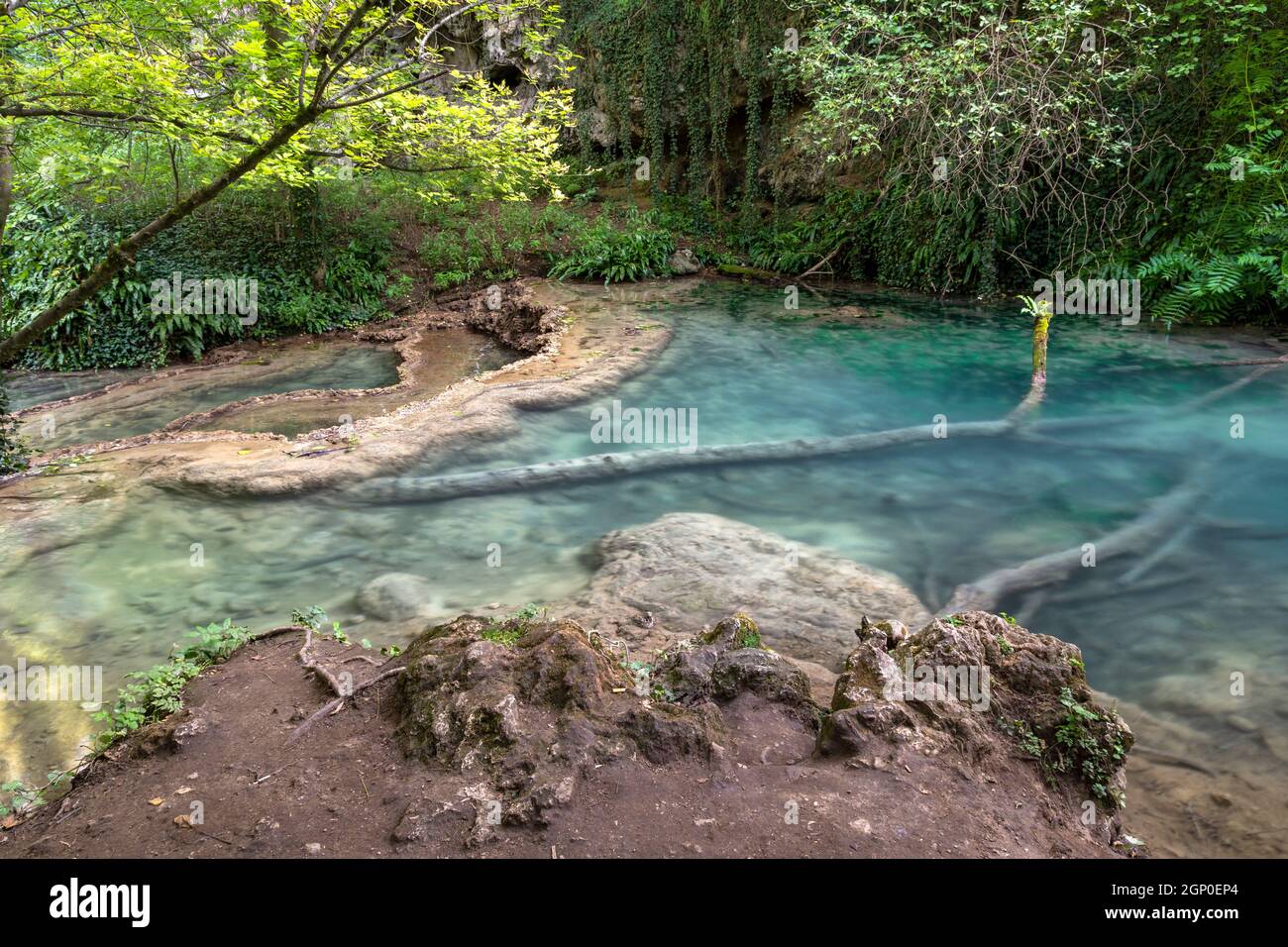 Amazing view of Krushuna Waterfalls, Lovech region, Bulgaria Stock ...