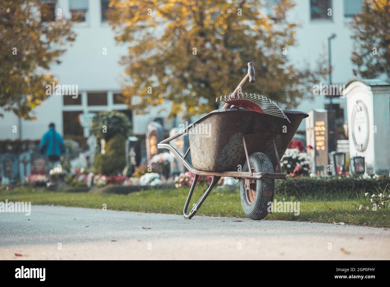 Wheelbarrow graveyard hi-res stock photography and images - Alamy