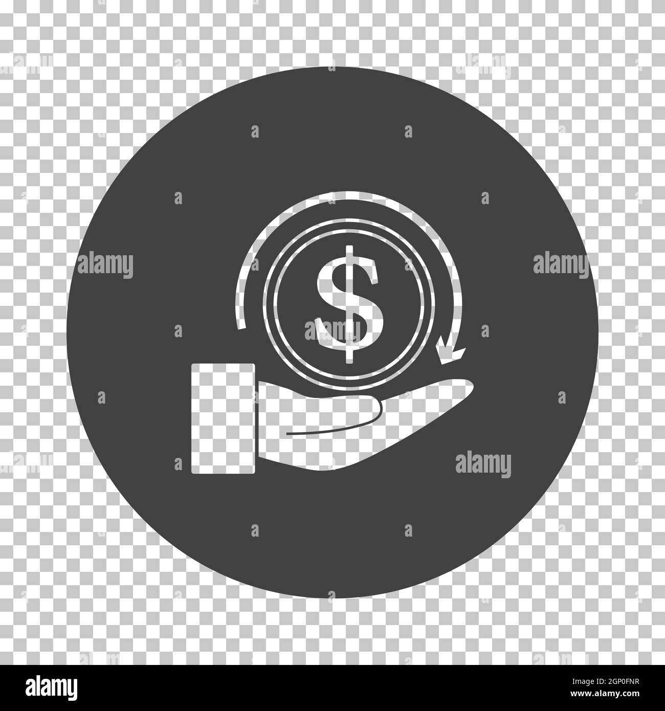 Cash Back Coin To Hand Icon Stock Vector Image & Art - Alamy