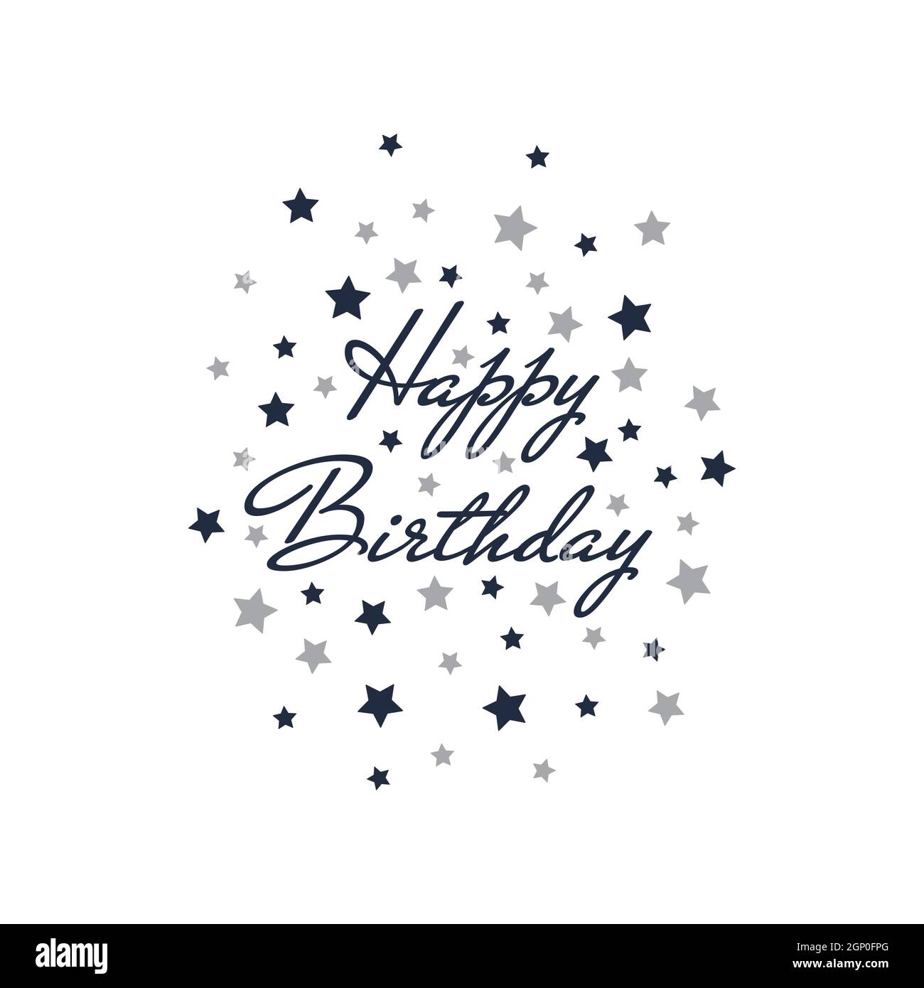 Birthday type design Stock Vector Images - Alamy