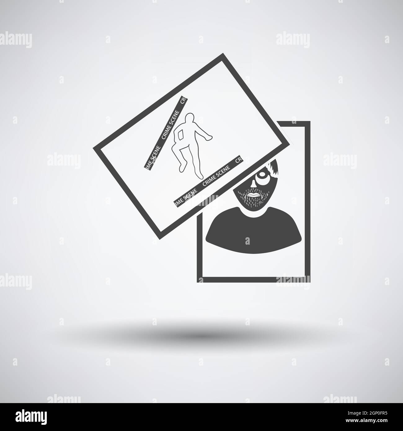 Crime scene evidence investigation Black and White Stock Photos ...