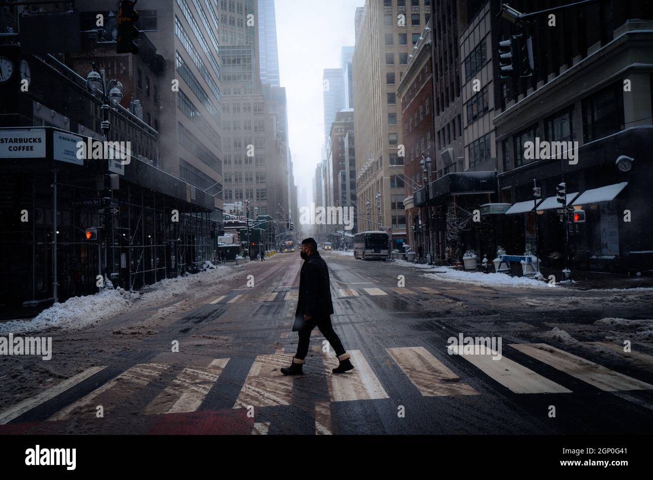 N, UNITED STATES - Dec 18, 2020: New York City following a major ...