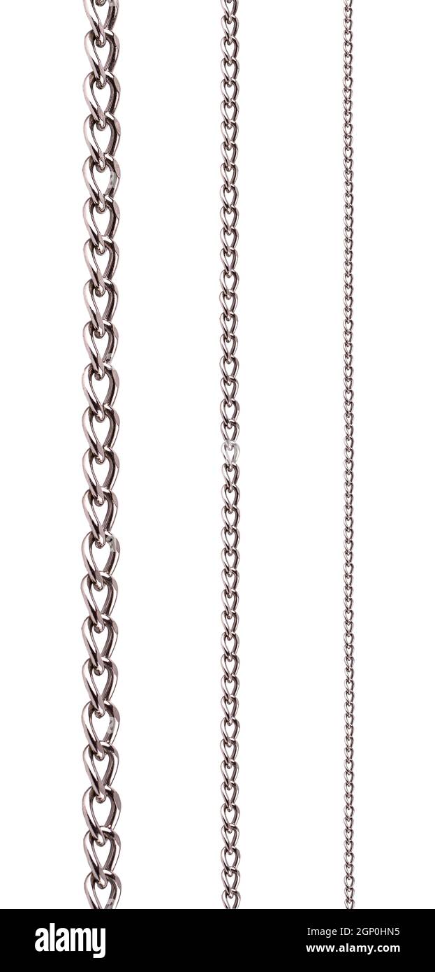 The Metal chain isolated on white with clipping path Stock Photo - Alamy