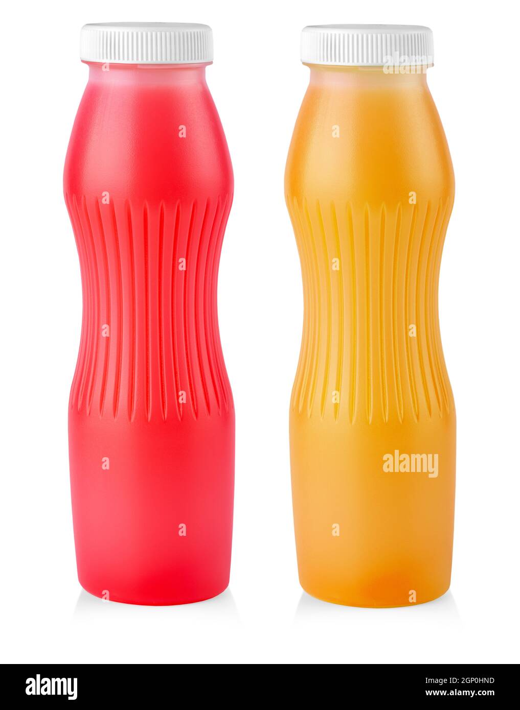 The plastic bottle with red juice on white background Stock Photo - Alamy