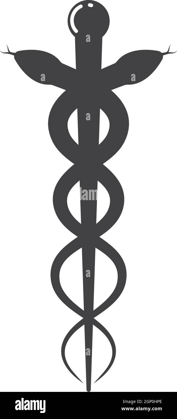 medical snake vector icon illustration Stock Vector Image & Art - Alamy