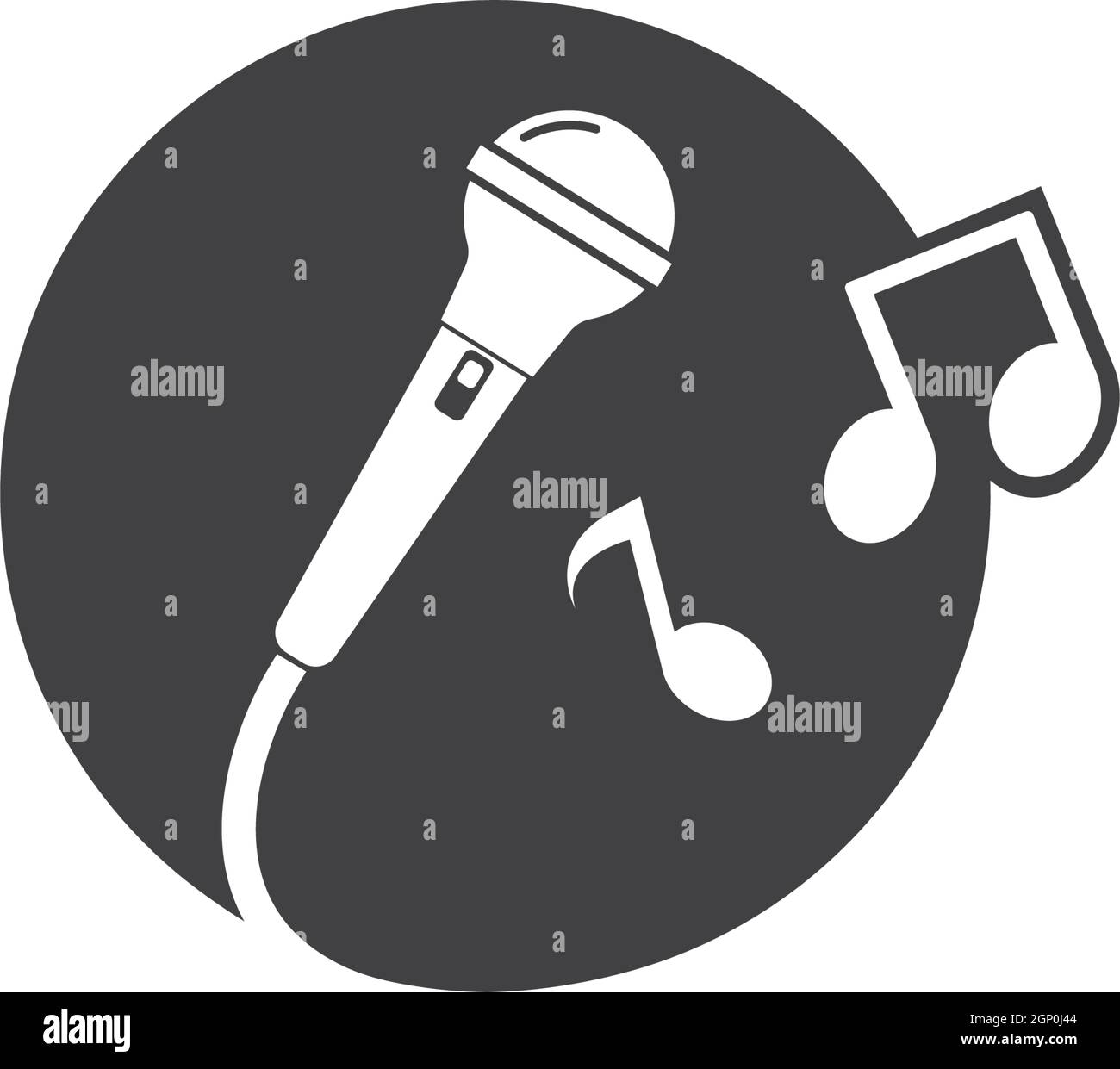 Microphone logo hi-res stock photography and images - Alamy