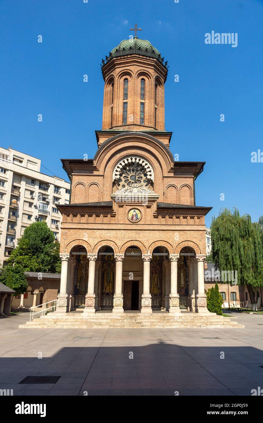 BUCHAREST, ROMANIA - AUGUST 16, 2021: Medieval Antim monastery of All ...