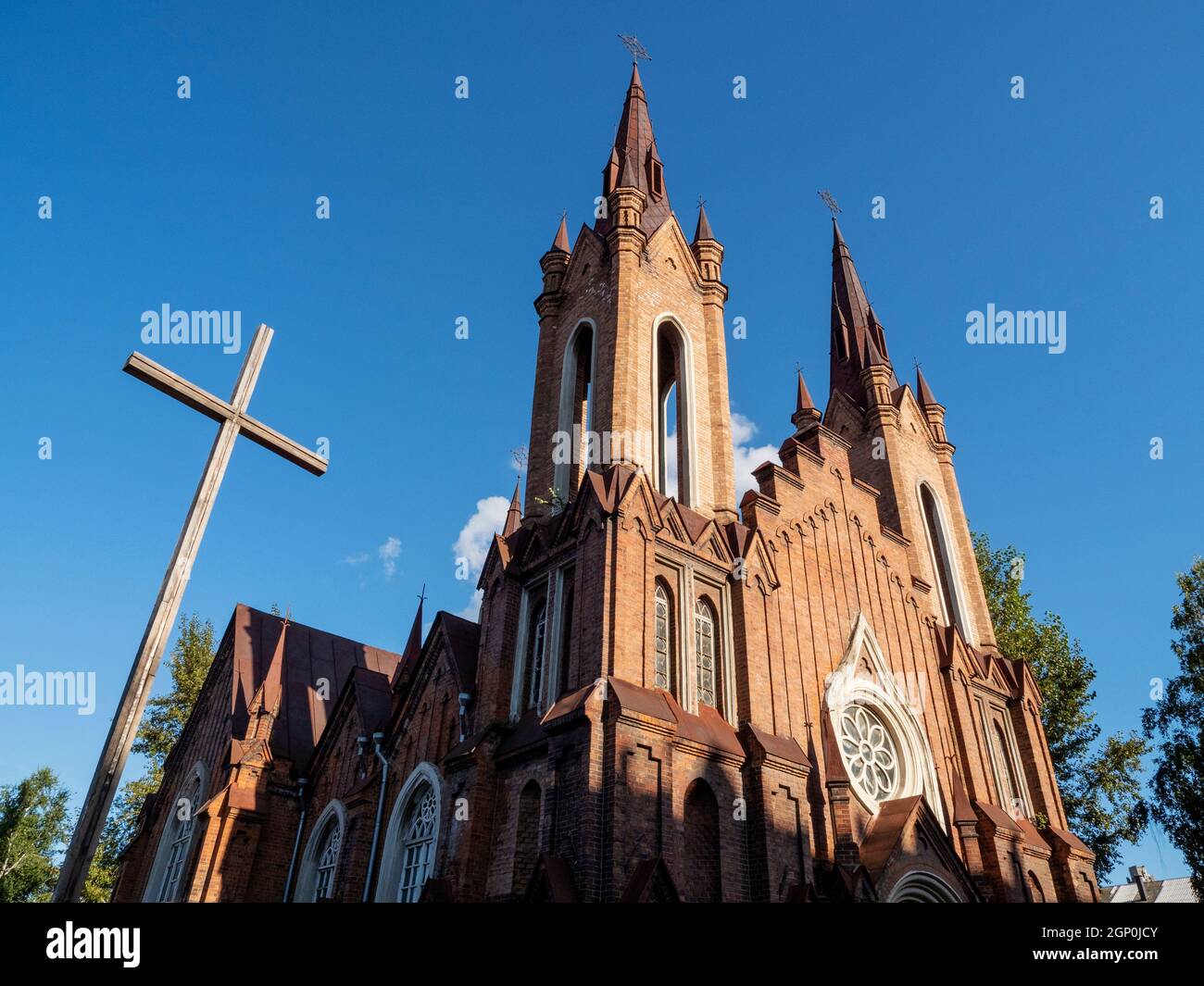Amazing Transfiguration church known as Organ hall in Krasnoyarsk ...