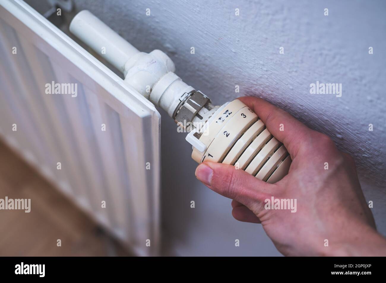 Close up picture of a heat regulator. Good indoor climate. On Stock ...