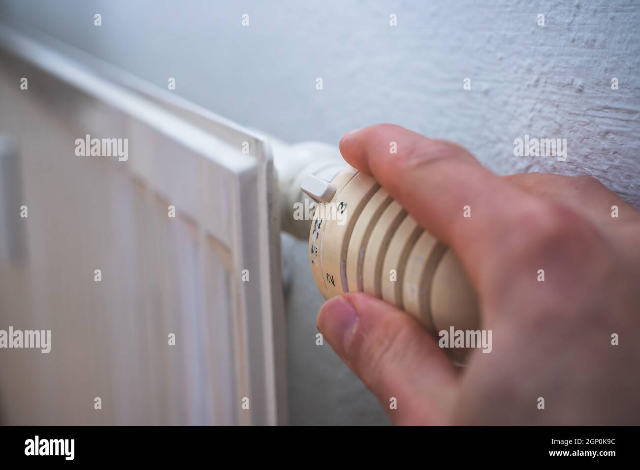 Close up picture of a heat regulator. Good indoor climate. On Stock ...