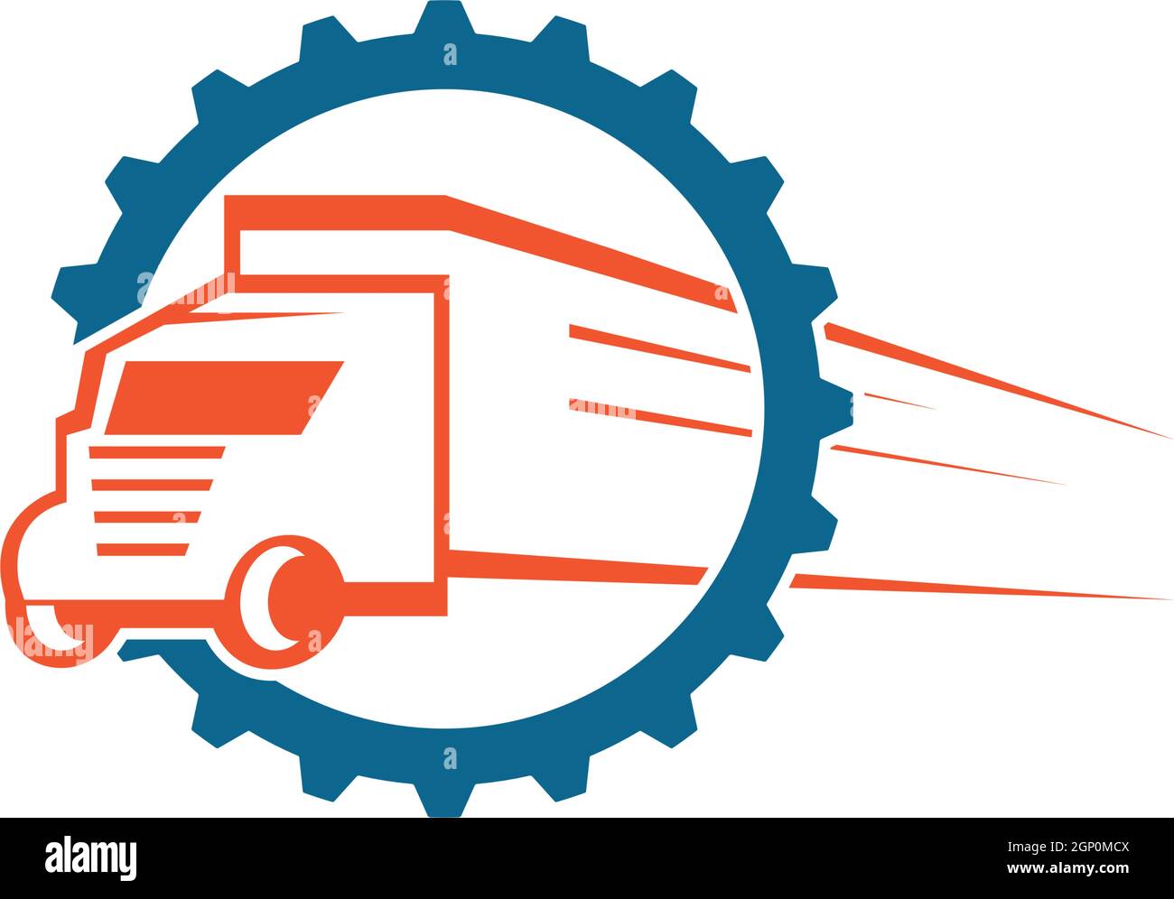 Truck driver loading truck Stock Vector Images - Alamy