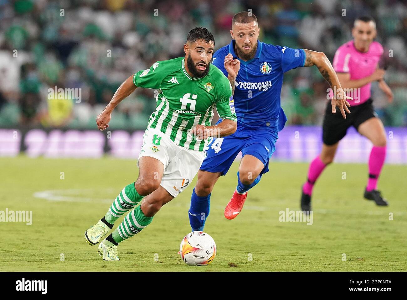 Sevilla, Spain - Real Betis Balompie's Nabil Fekir (l) and Getafe CF's ...