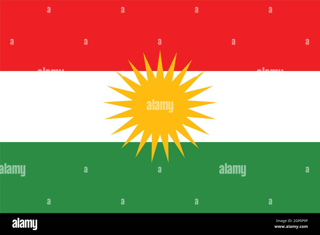 Kurdistan officially flag Stock Vector Image & Art - Alamy