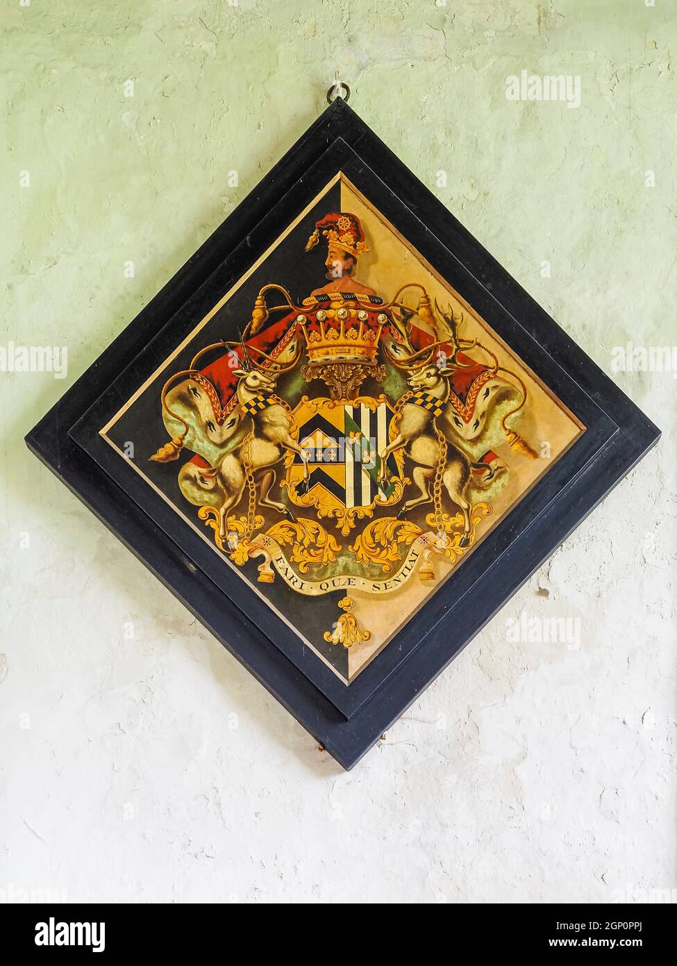 Paintings in St Andrews Church, Wickmere, Norfolk Stock Photo - Alamy