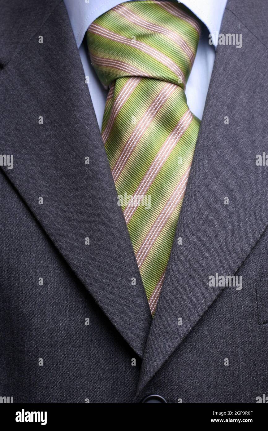 Detail of a suit and a tie, isolated Stock Photo - Alamy