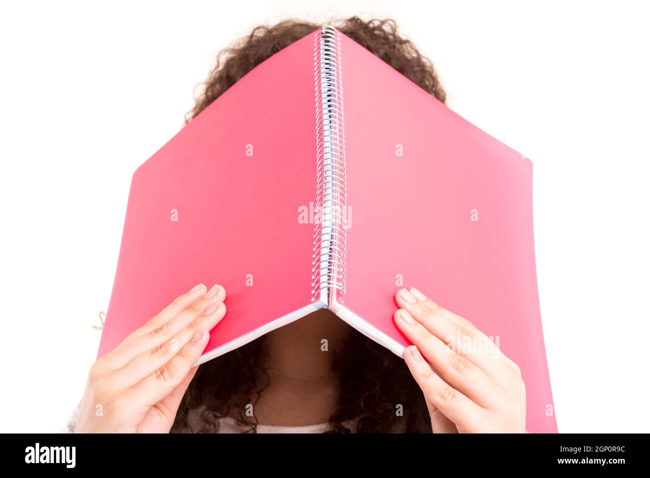 Young student tired of studying for the final exams, isolated over a ...