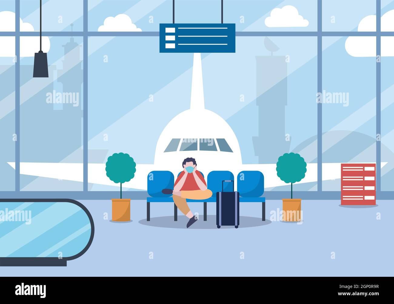 Interior in airplane Stock Vector Images - Alamy