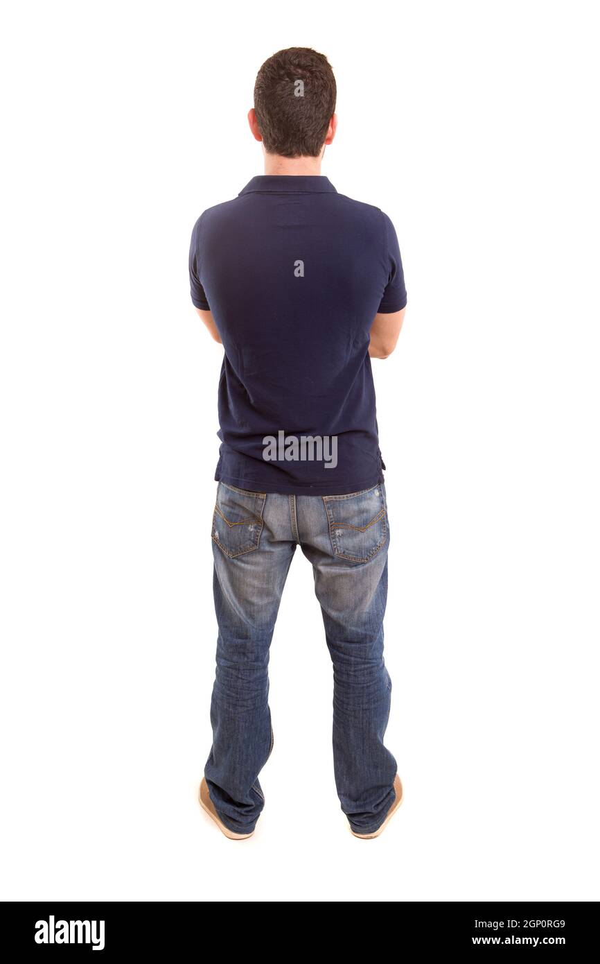 Male model looking back turned hi-res stock photography and images - Alamy