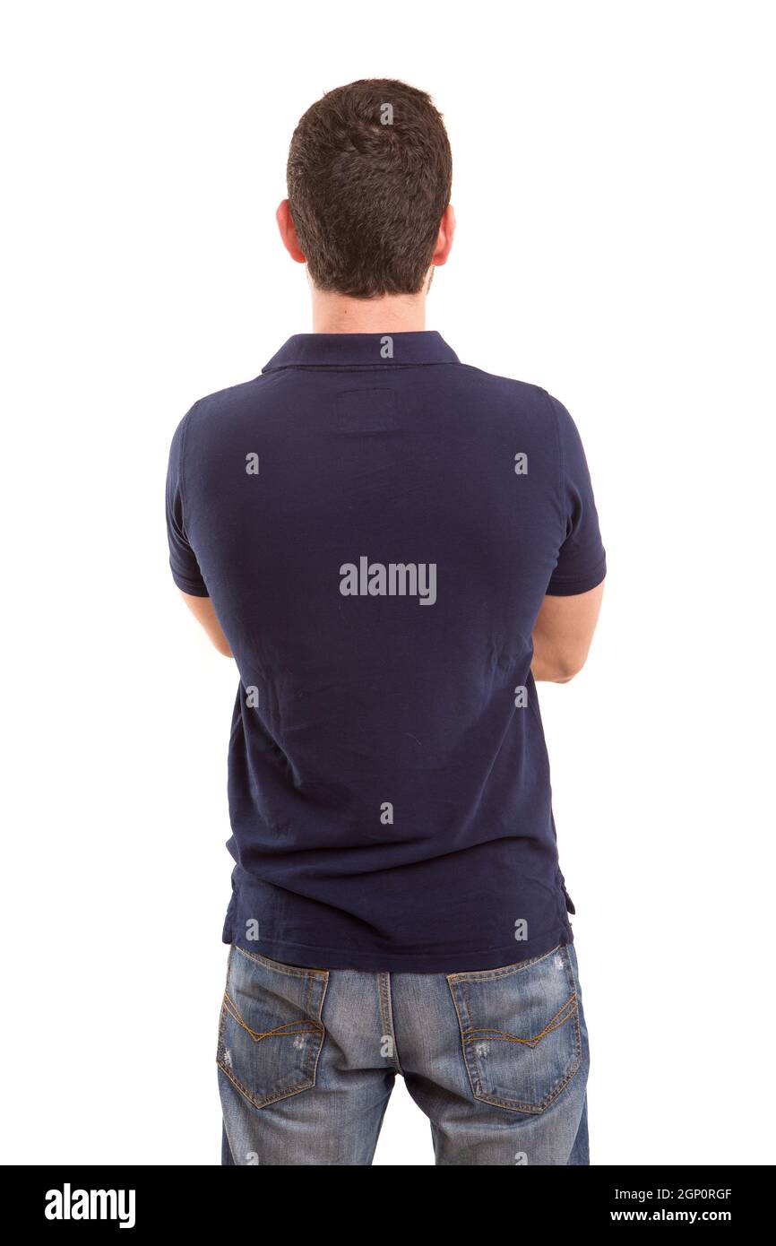 Male model looking back turned hi-res stock photography and images - Alamy