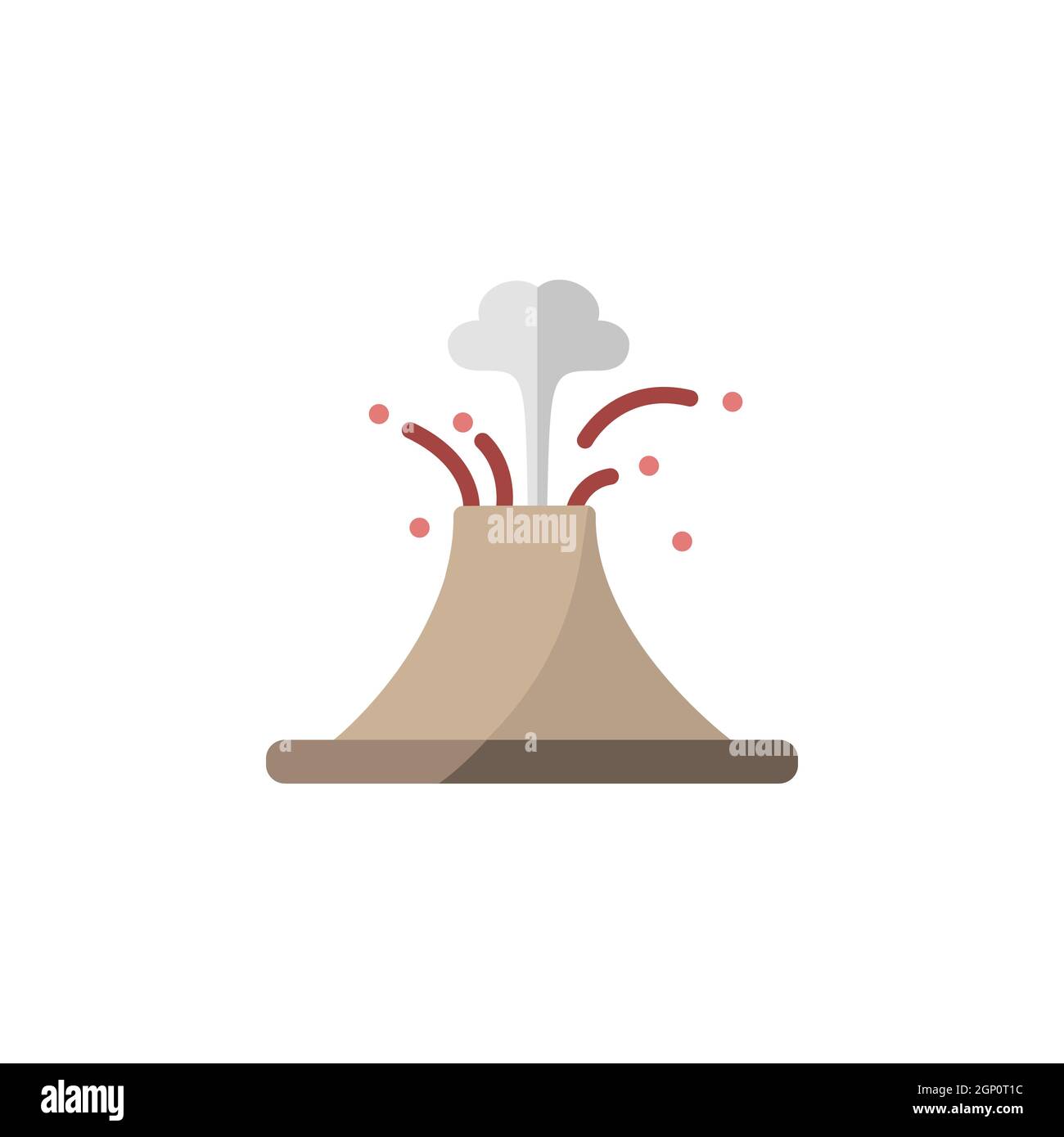 Vector illustration of volcano hi-res stock photography and images - Alamy