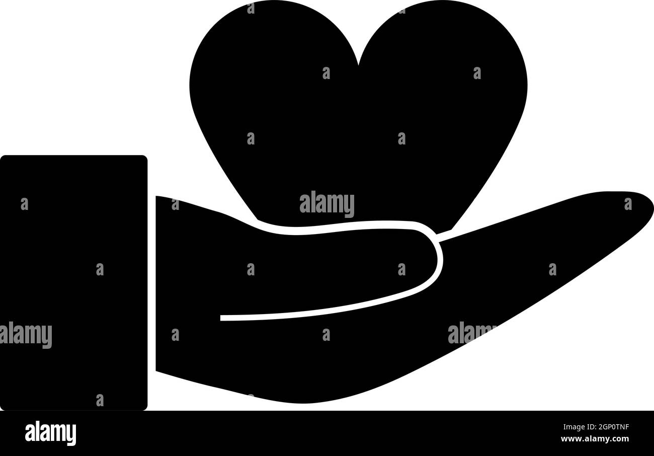 Hand Present Heart Ring Icon Stock Vector Image & Art - Alamy