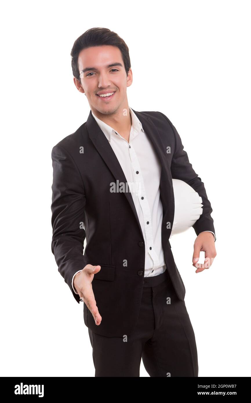 Handshake isolated over white hi-res stock photography and images - Alamy