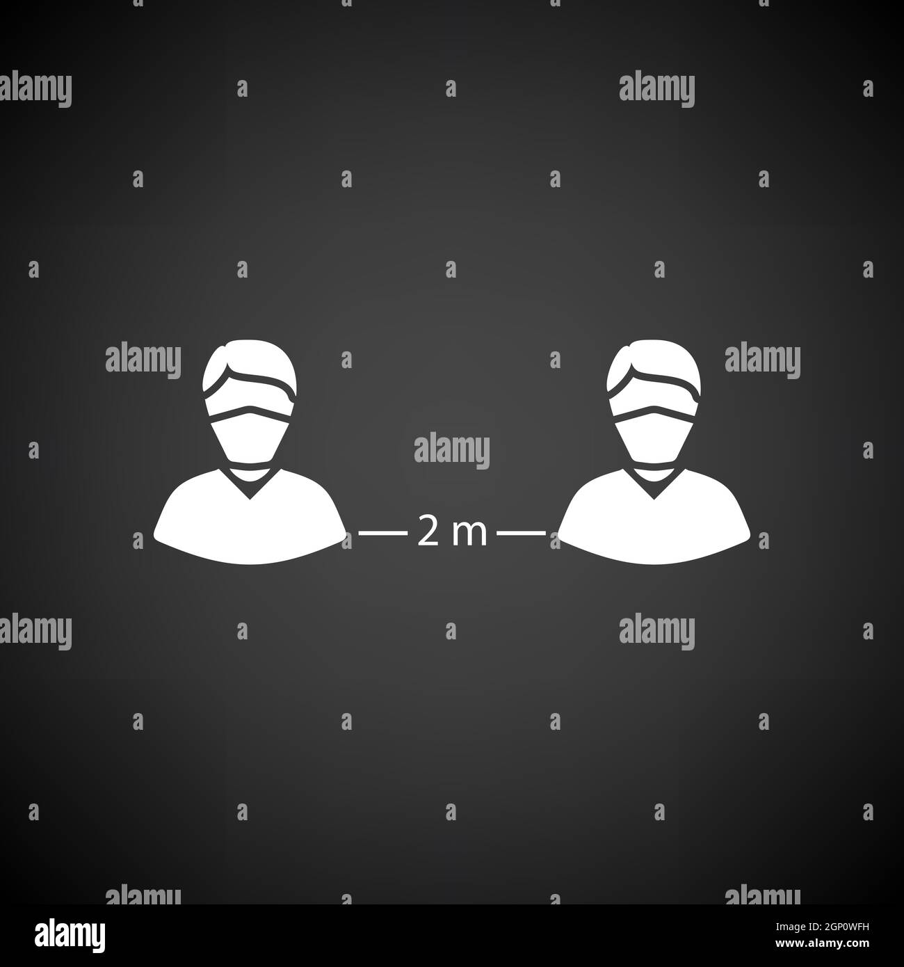 Social Distance Icon Stock Vector Image & Art - Alamy