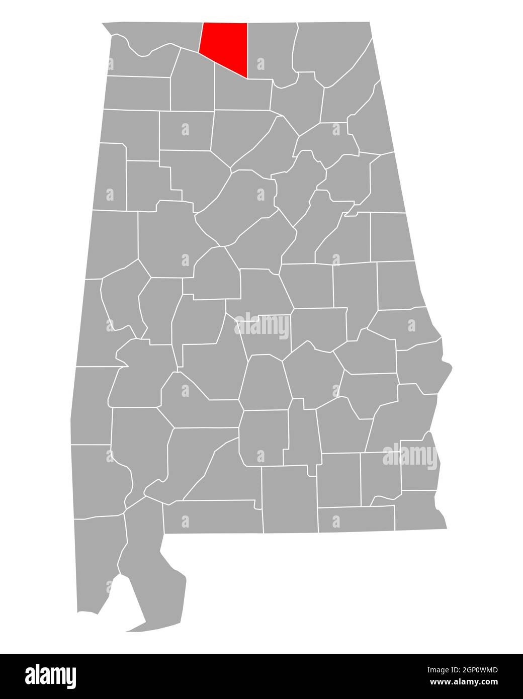 Map of Limestone in Alabama Stock Photo - Alamy