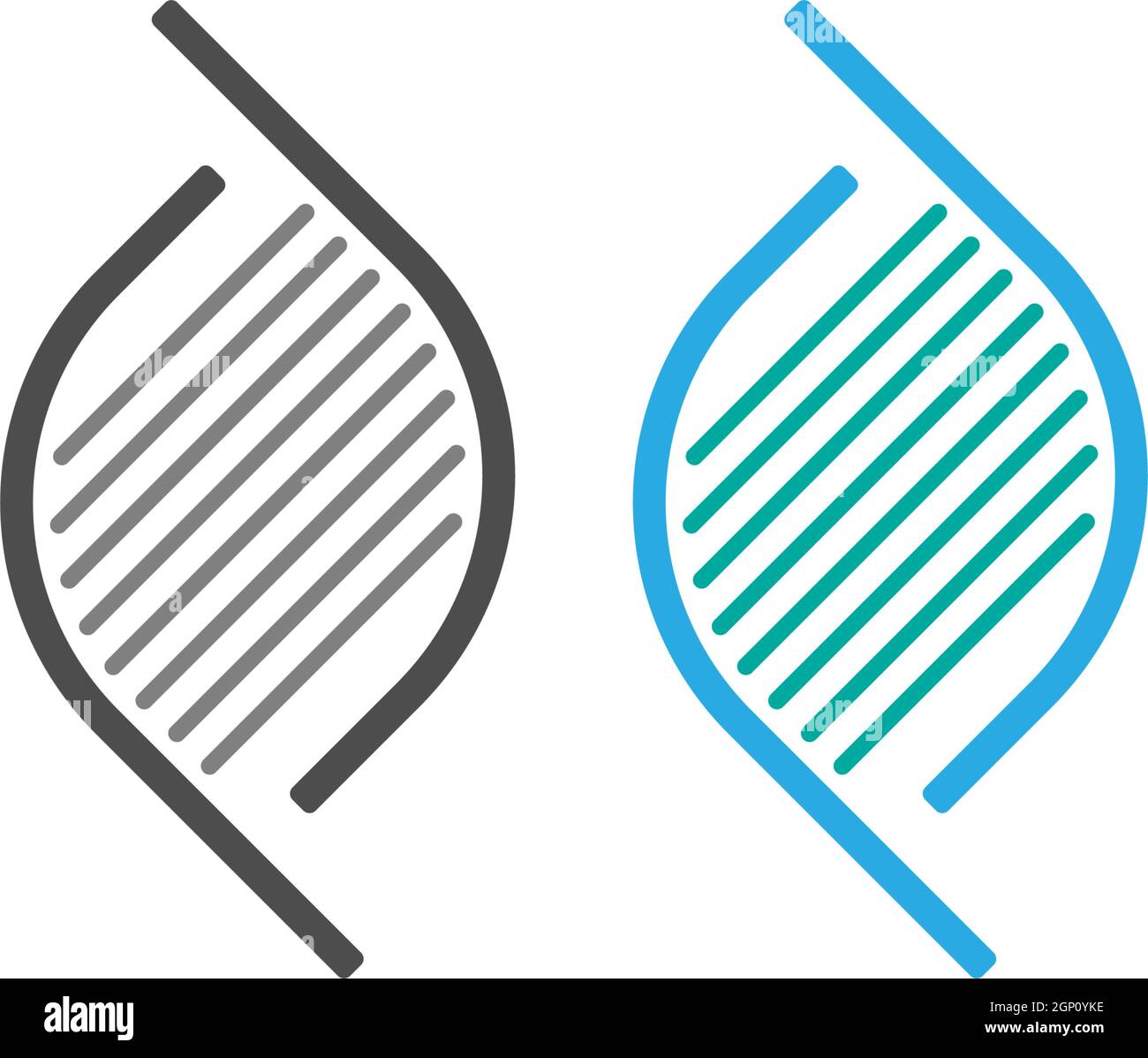 DNA,Genetic sign logo icon design vector Stock Vector Image & Art - Alamy