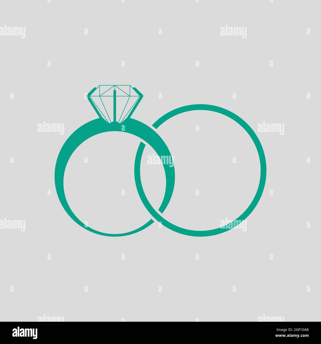 Wedding Rings Icon Stock Vector Image & Art - Alamy