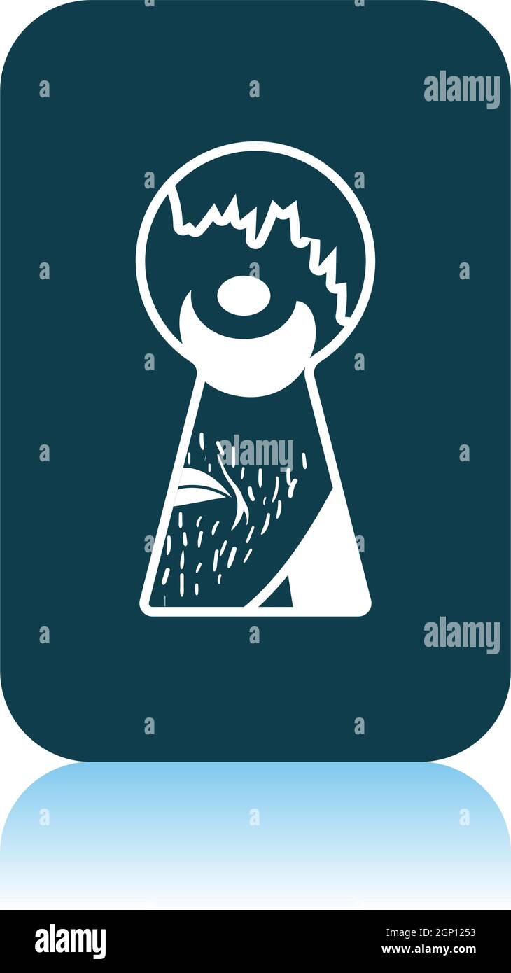 Criminal Peeping Through Keyhole Icon Stock Vector Image & Art - Alamy