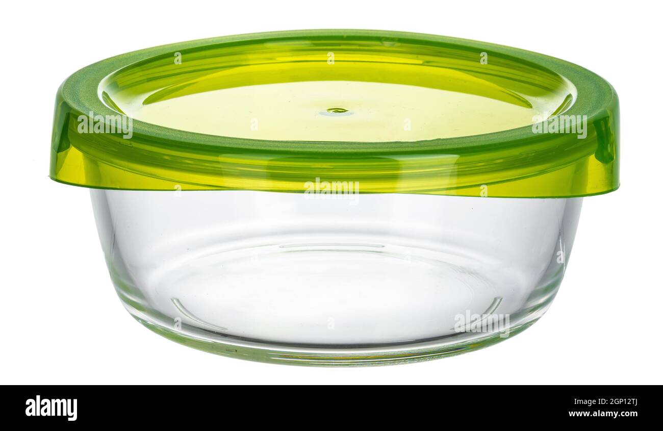 Glass container with lid isolated on white background Stock Photo - Alamy