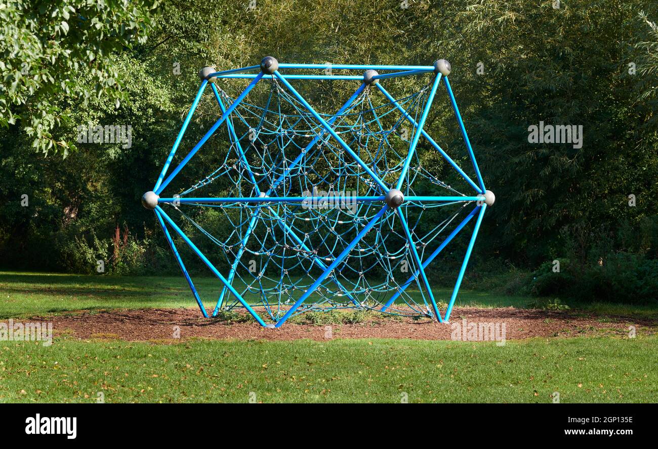 An octadecagon children's climbing aparatus Stock Photo - Alamy