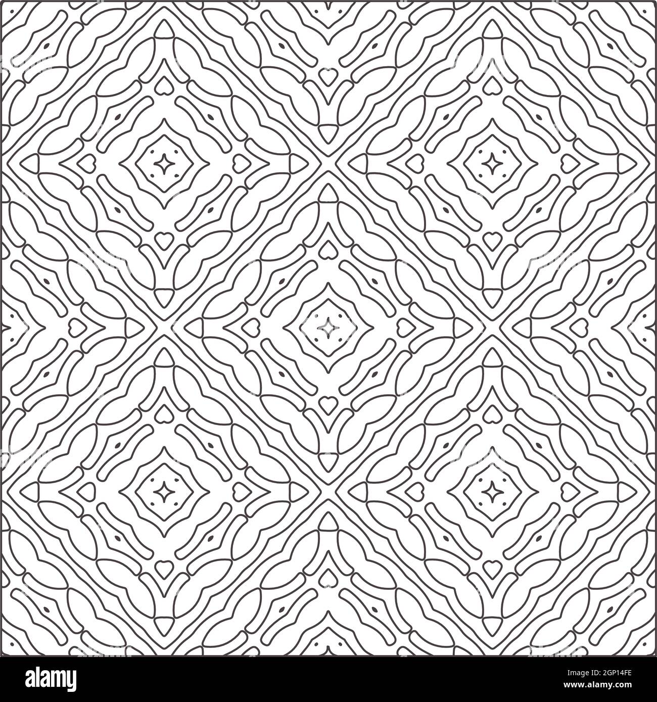 Vector pattern with symmetrical elements . Repeating geometric tiles ...