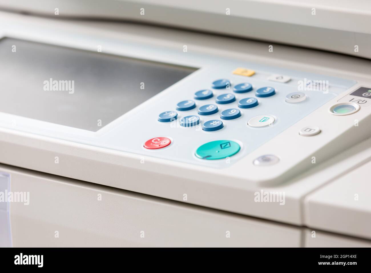 Detail of a modern digital printer of a copy center Stock Photo - Alamy