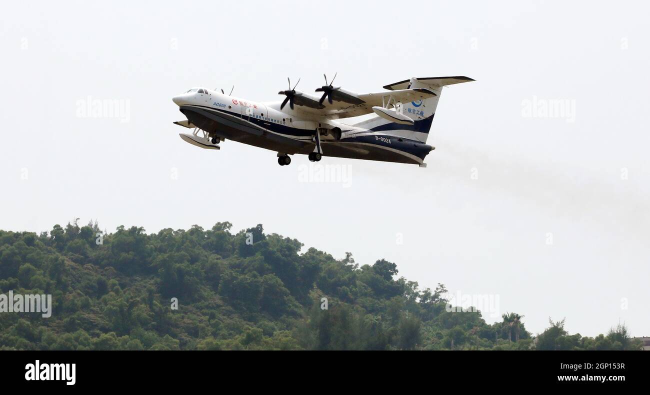 AVIC AG600 Kunlong is displayed at the China International Aviation and ...