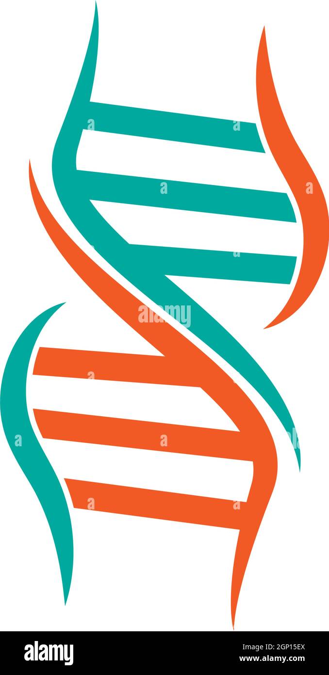 DNA,Genetic sign logo icon design vector Stock Vector Image & Art - Alamy