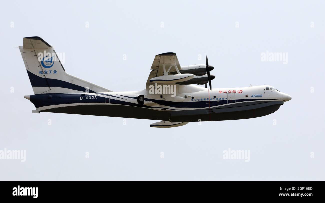 AVIC AG600 Kunlong is displayed at the China International Aviation and ...
