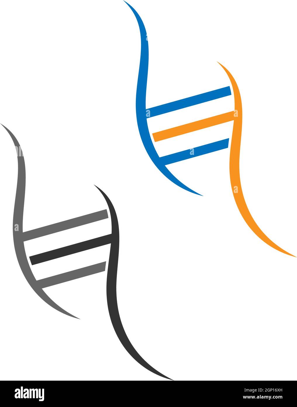 DNA,Genetic sign logo icon design vector Stock Vector Image & Art - Alamy