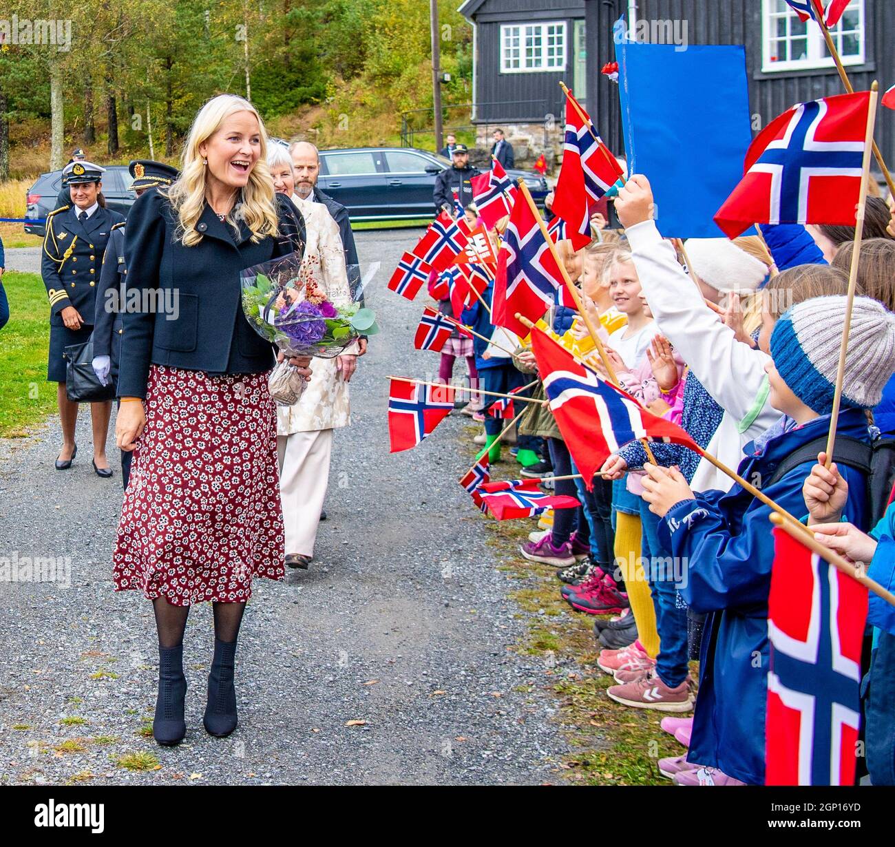during a visit to Høytorp Fort in Mysen, Indre Ostold, Norway, on day ...