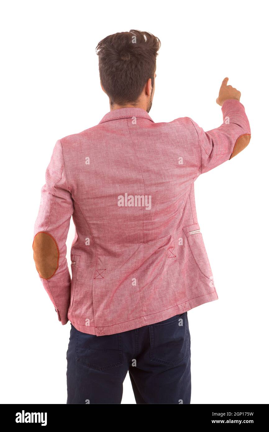 Male model looking back turned hi-res stock photography and images - Alamy
