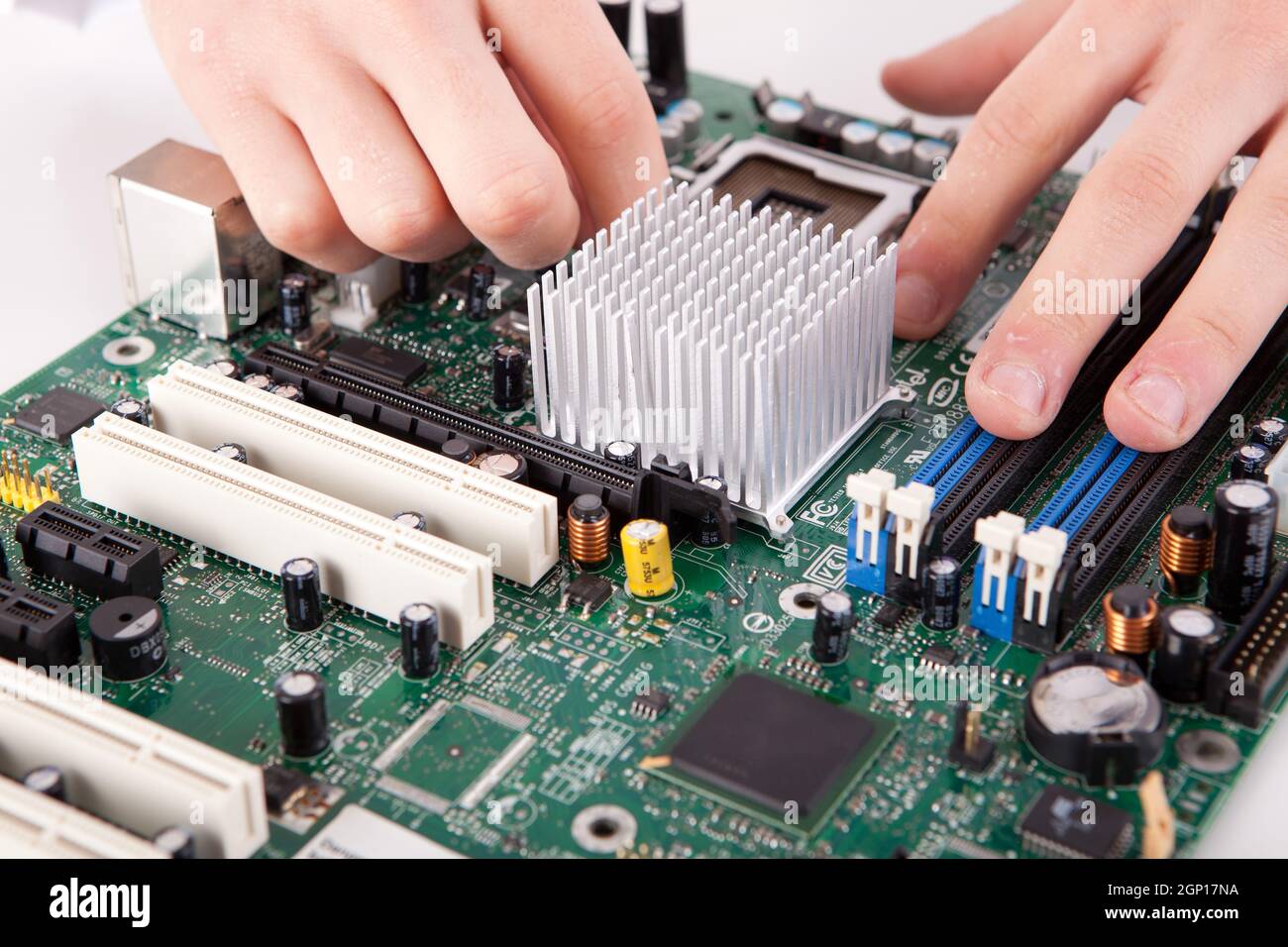Computer Engineer, isolated over white background Stock Photo - Alamy