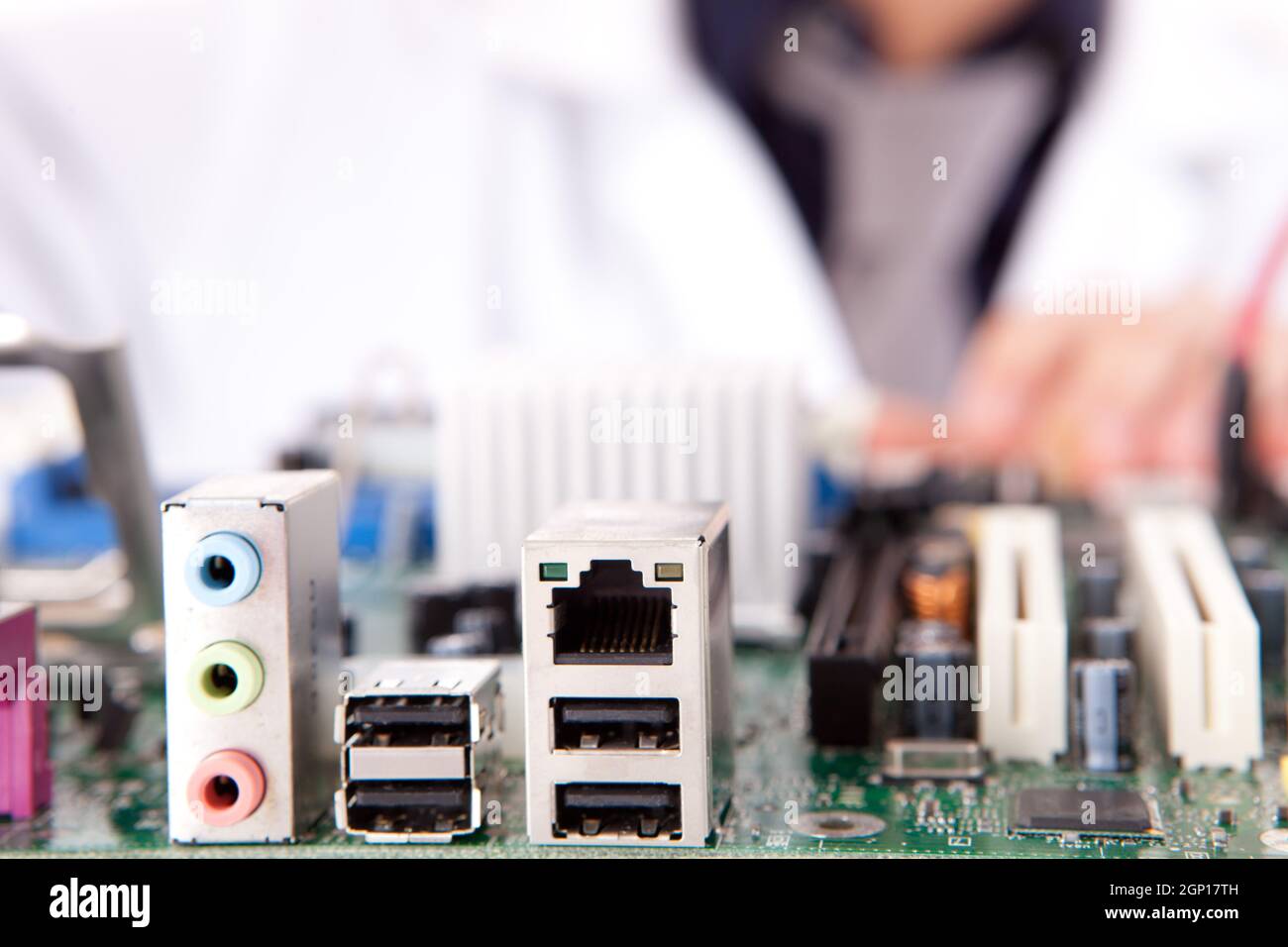 Computer Engineer, isolated over white background Stock Photo - Alamy