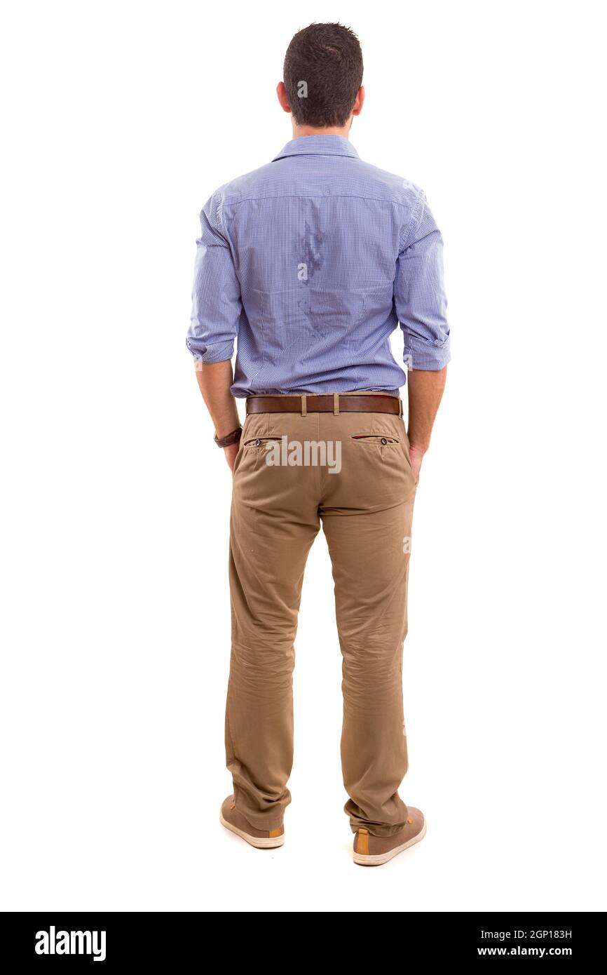 Male model looking back turned hi-res stock photography and images - Alamy