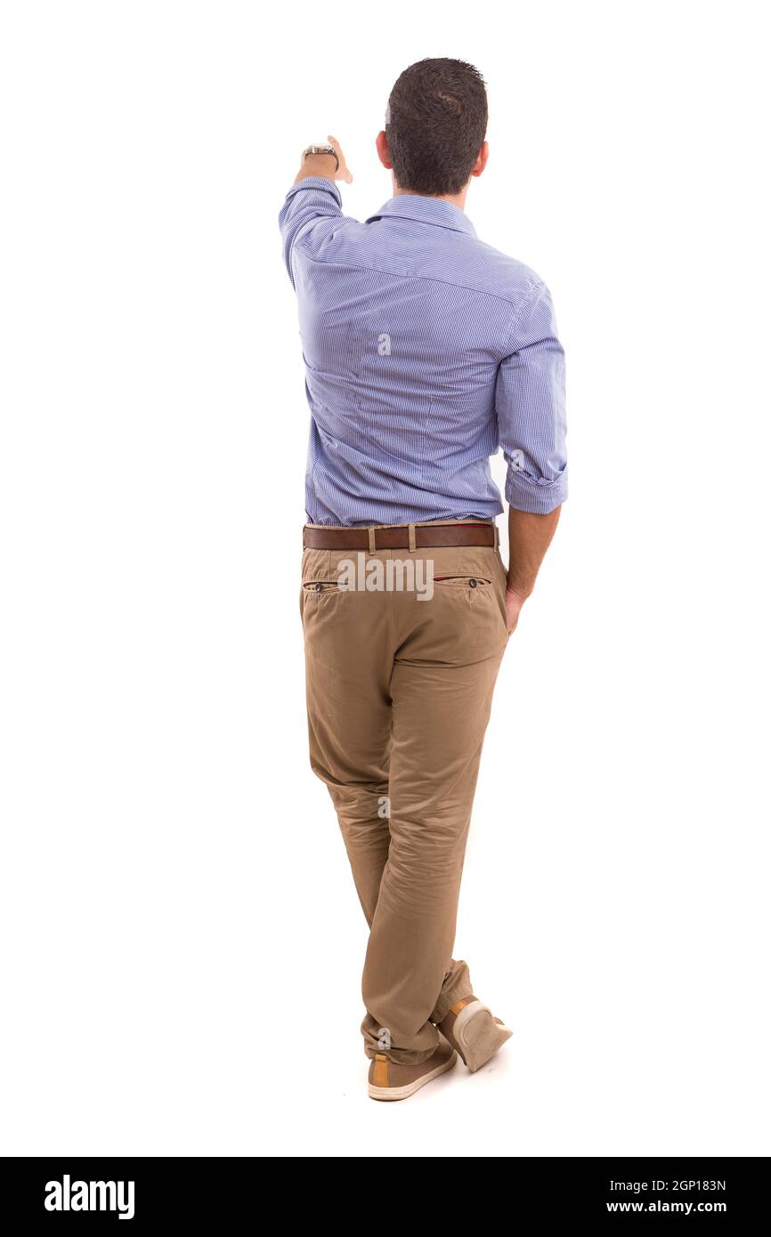 Man posing with his left hand up hi-res stock photography and images ...