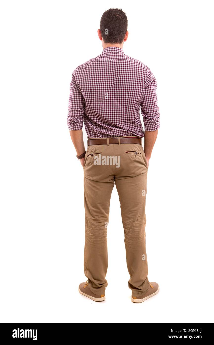 Male model looking back turned hi-res stock photography and images - Alamy