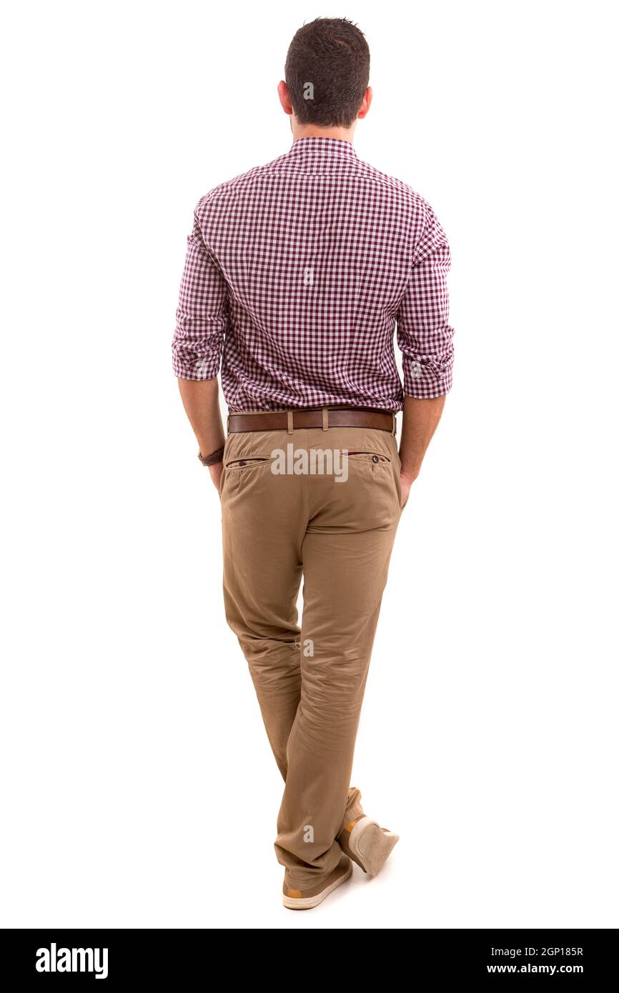 Male model looking back turned hi-res stock photography and images - Alamy