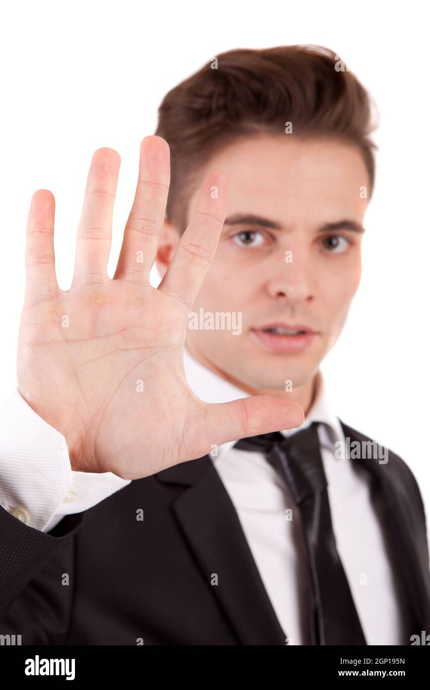 Selective focus on stop sign hi-res stock photography and images - Alamy