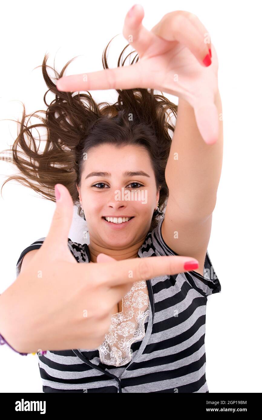 Framing hand hi-res stock photography and images - Alamy